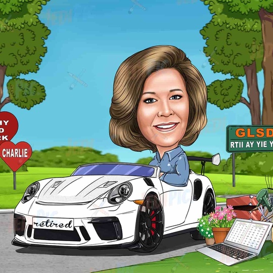 Farewell Cartoon Gift - A Memorable Parting Present | JediPic