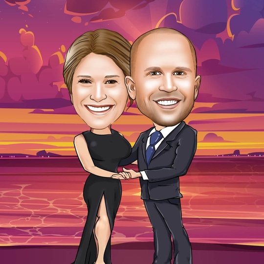 MR & MRS Cartoon - Celebrate Your Love in a Fun Way | JediPic